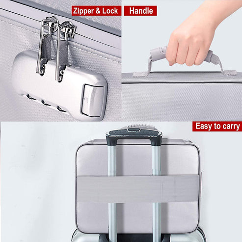 Fireproof Document Bag with Lock - JOOFIRE